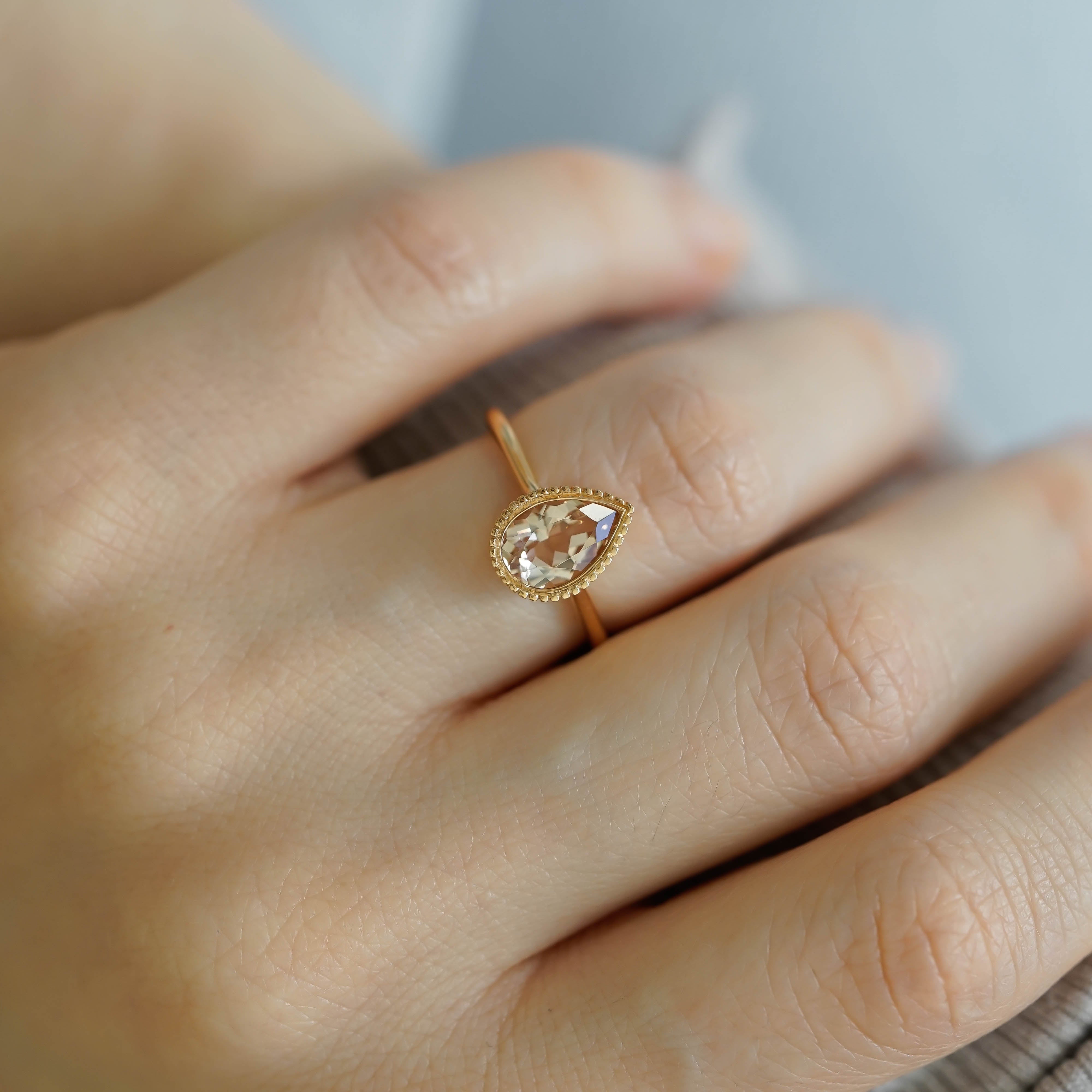DOT DAMLA MORGANITE TEKTAŞ – Burcu Okut Jewellery