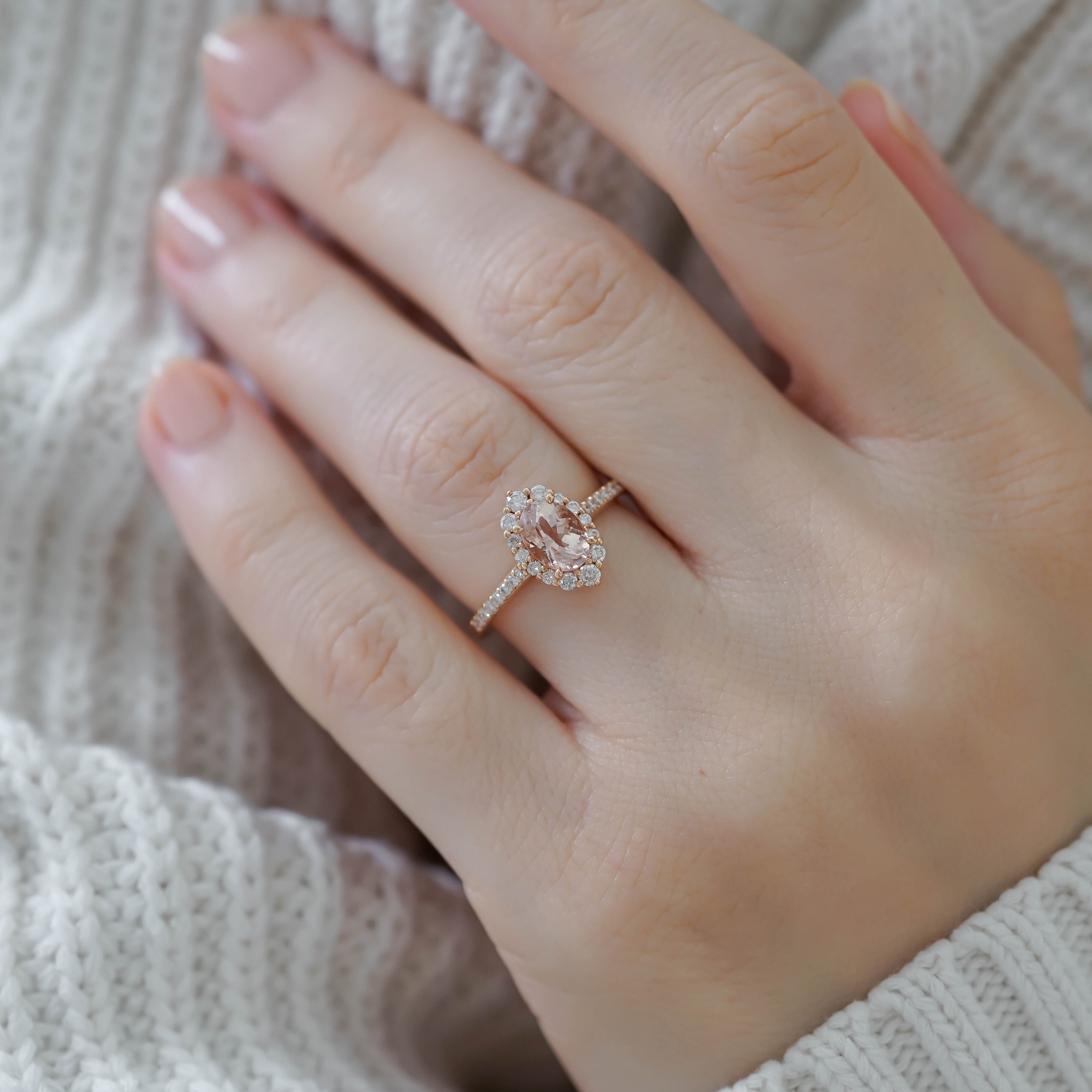 LOTUS MORGANITE TEKTAŞ – Burcu Okut Jewellery