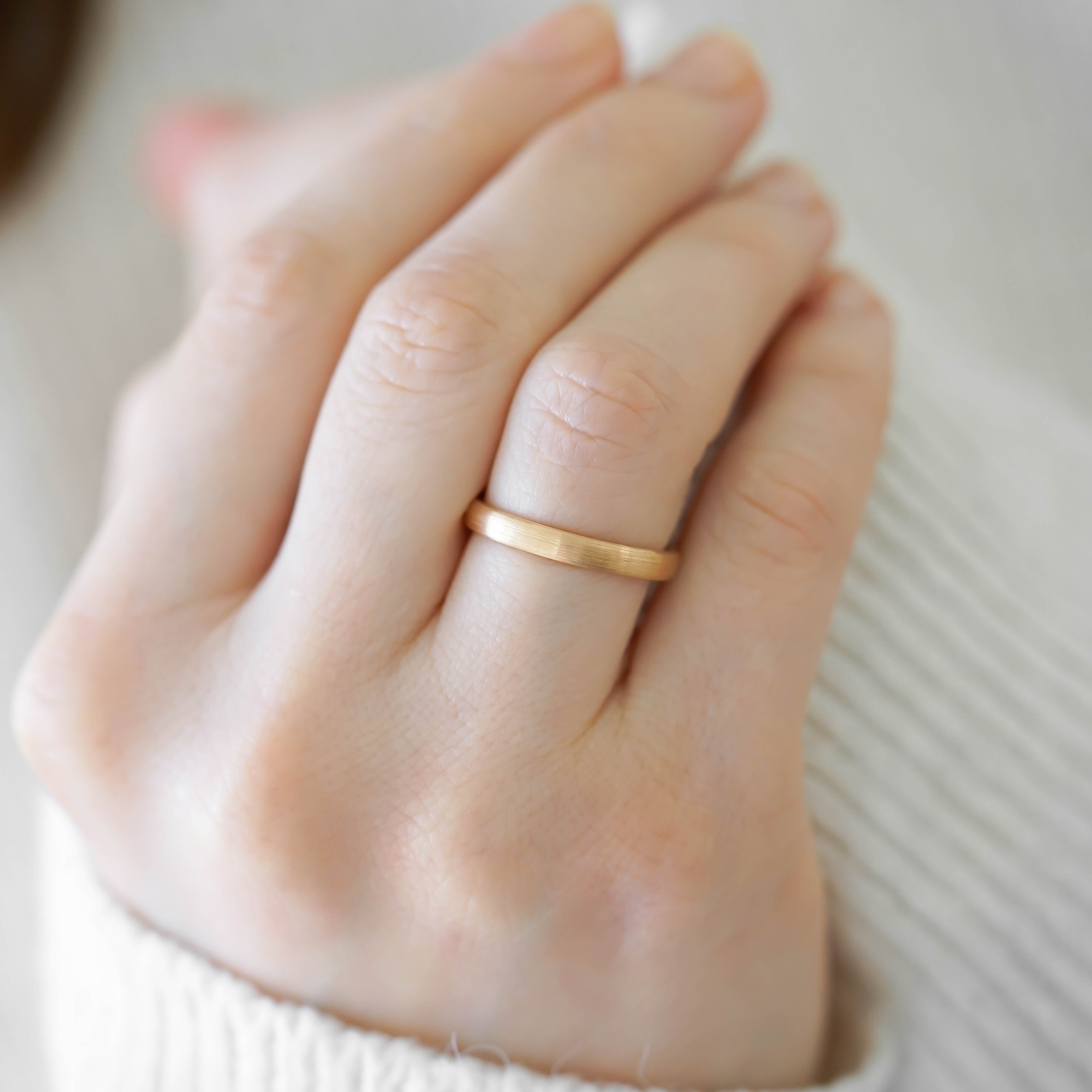 SADE MAT KADIN ALYANS – Burcu Okut Jewellery