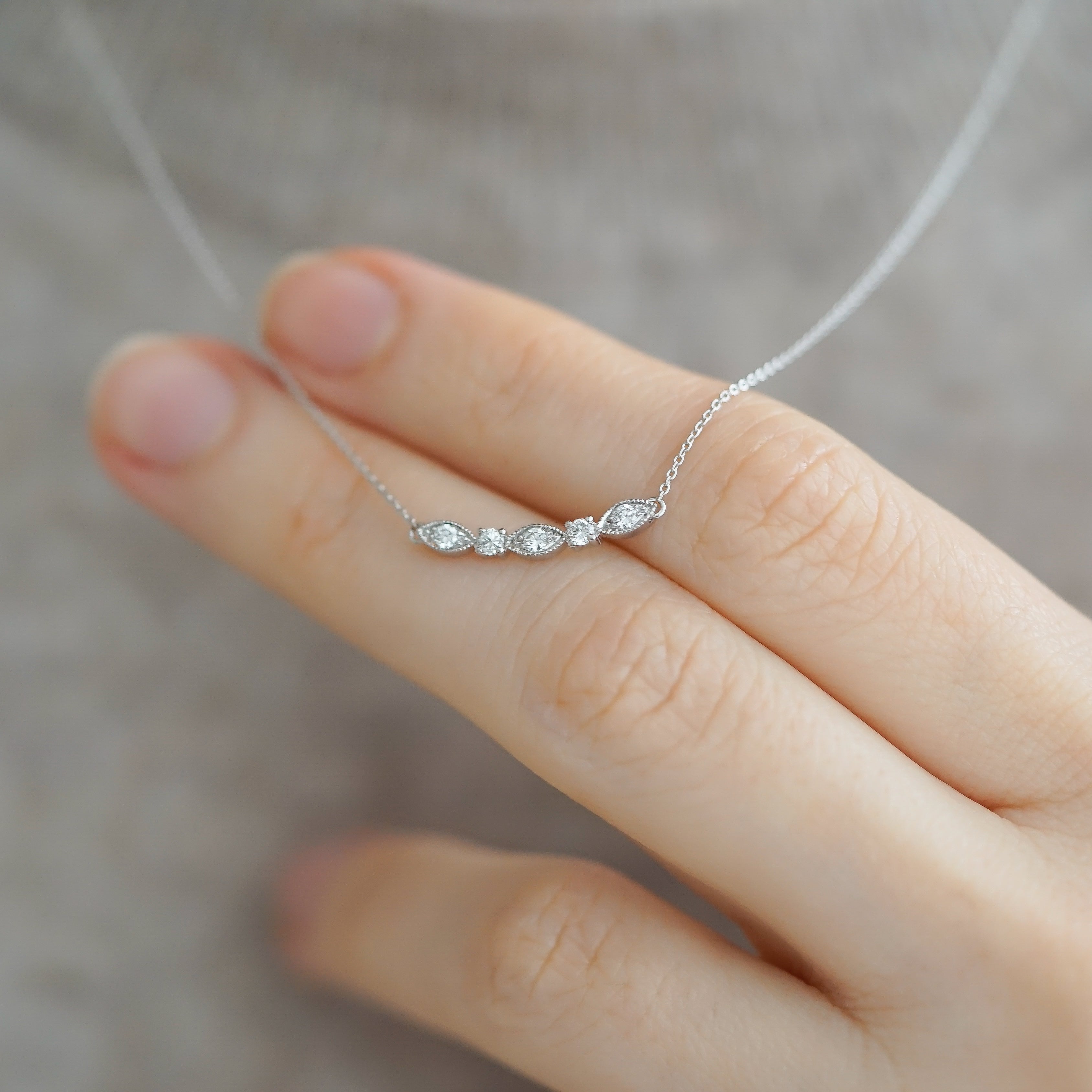 ART DECO PIRLANTA KOLYE – Burcu Okut Jewellery