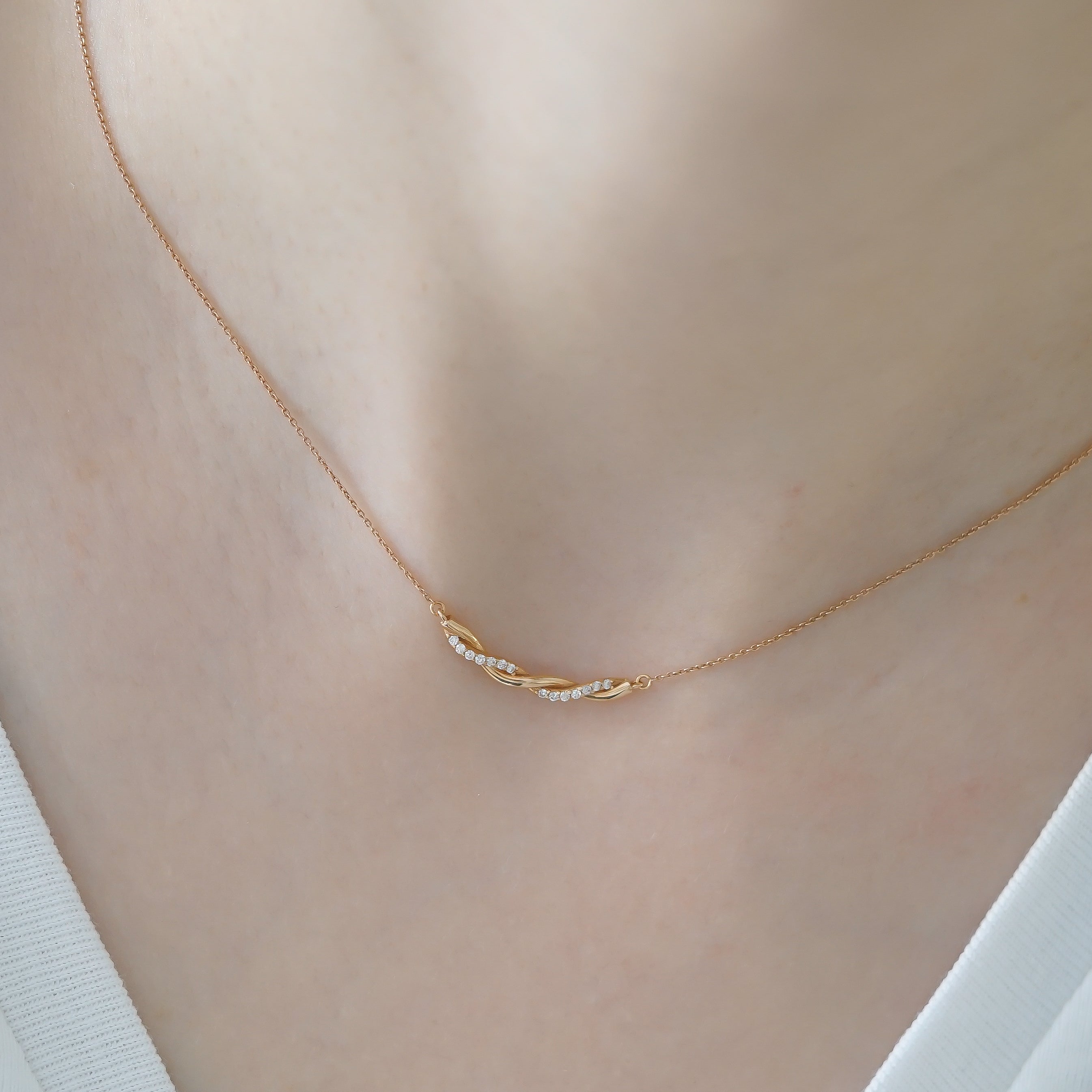 SARMAL PIRLANTALI KOLYE – Burcu Okut Jewellery